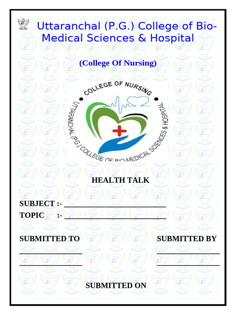 Health Talk | PDF