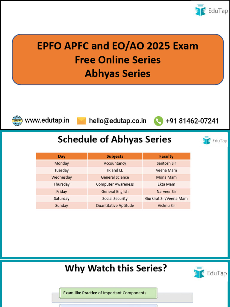 25 July 2025 - Abhyaas Series For EPFO Exam | PDF