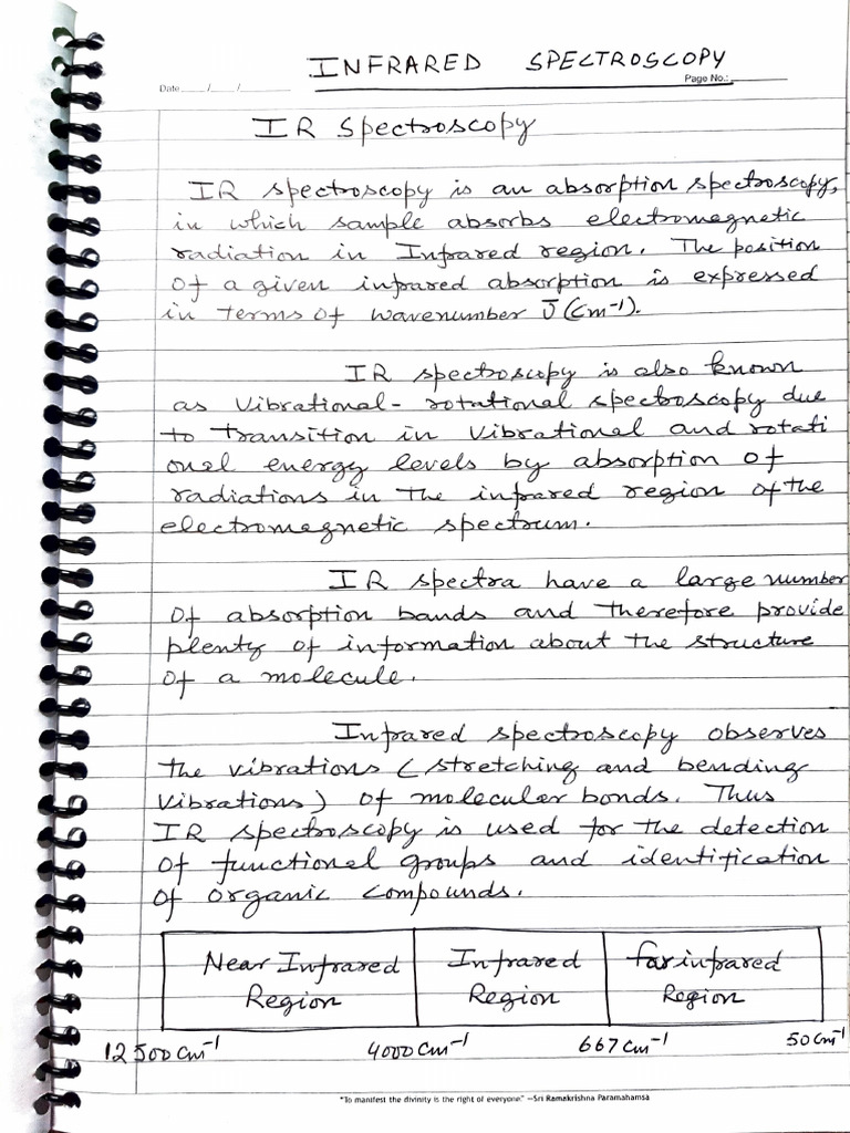 IR Spectroscopy -1 | PDF | Instrumental Analysis | Electromagnetic ...
