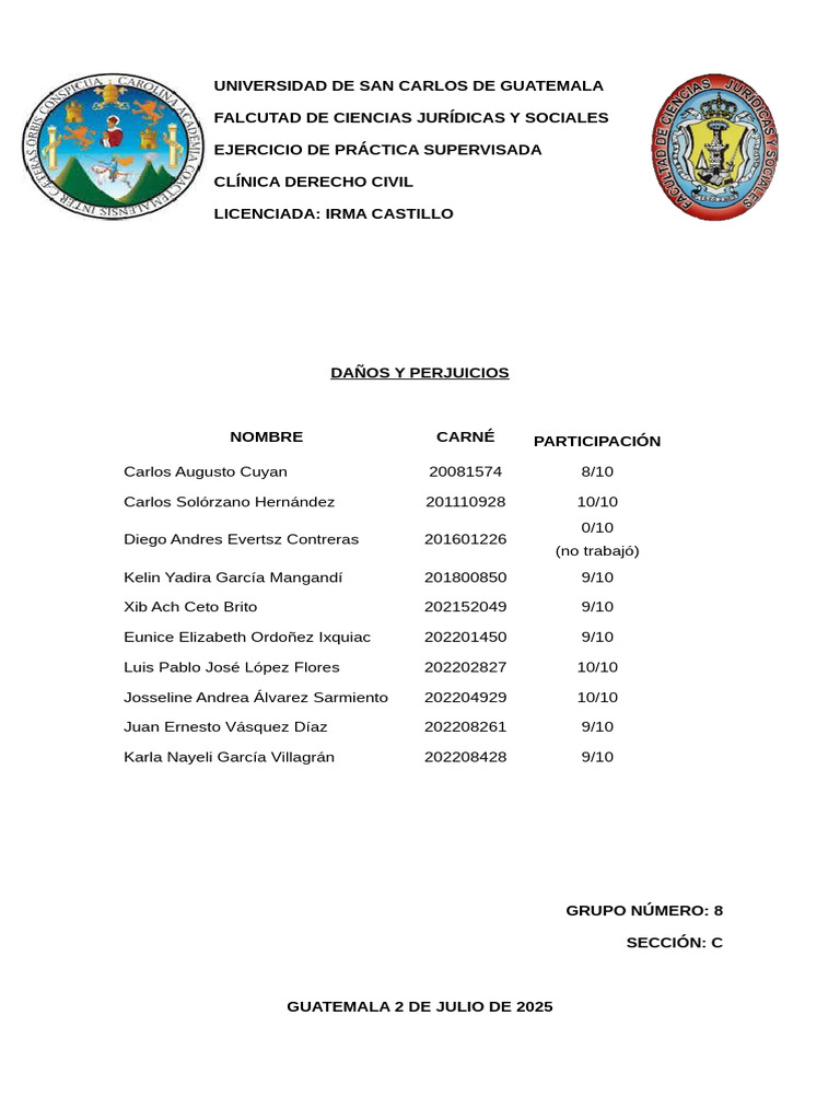 Daños y Perjucios - Clínica Civil | PDF | Demanda judicial | Daños y ...