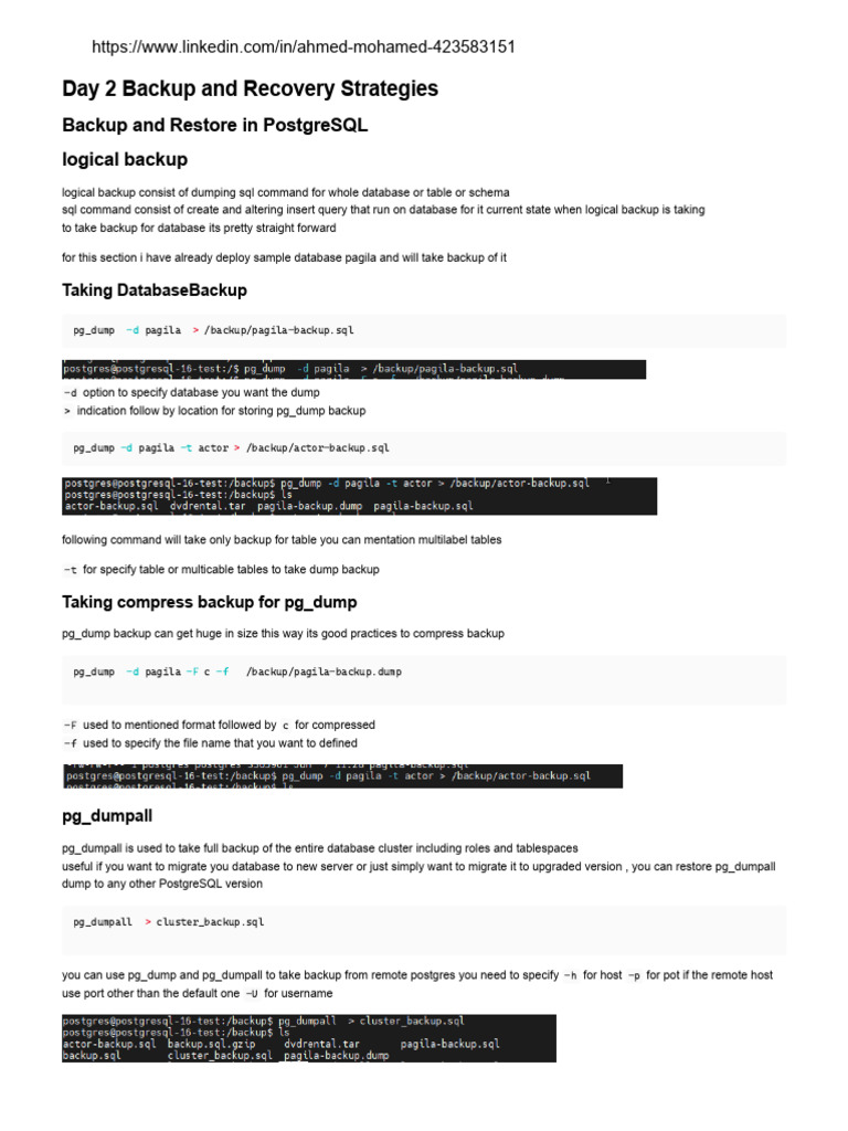 Day 2 Back and Recovery Strategies - 2 | PDF | My Sql | Databases