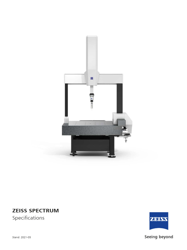 ZEISS Spectrum CMM Specifications | PDF | Rotation