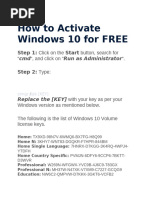 Activate Windows 7 With CMD | PDF | Windows 7 | Microsoft Windows