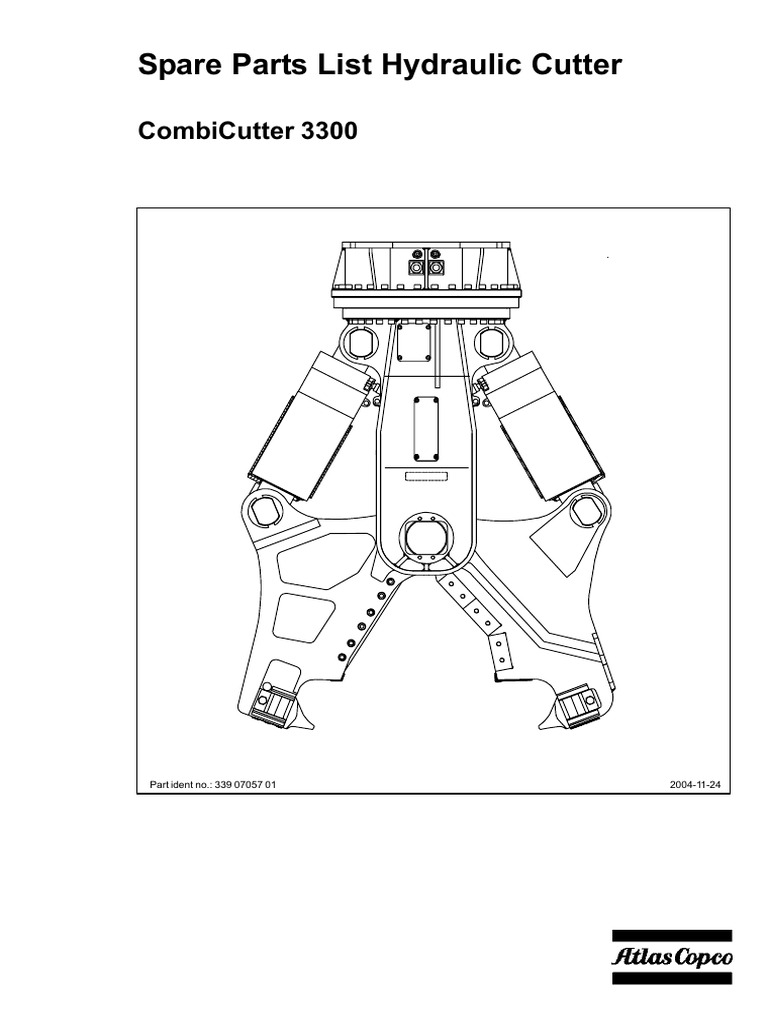 Spare Parts List Hydraulic Cutter: Combicutter 3300 | PDF | Screw ...