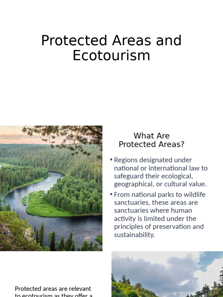 Understanding Protected Areas and Ecotourism | PDF | Protected Area ...