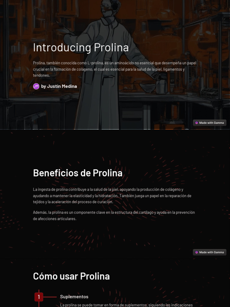 Alimentos Ricos en Prolina y Beneficios | PDF