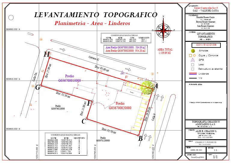 Levantamiento Topografico Cuarto | PDF