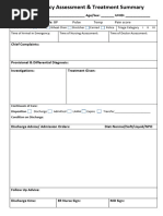 Form 8 Ver 1.0-Initial Assessment Form | PDF | Medical Specialties ...
