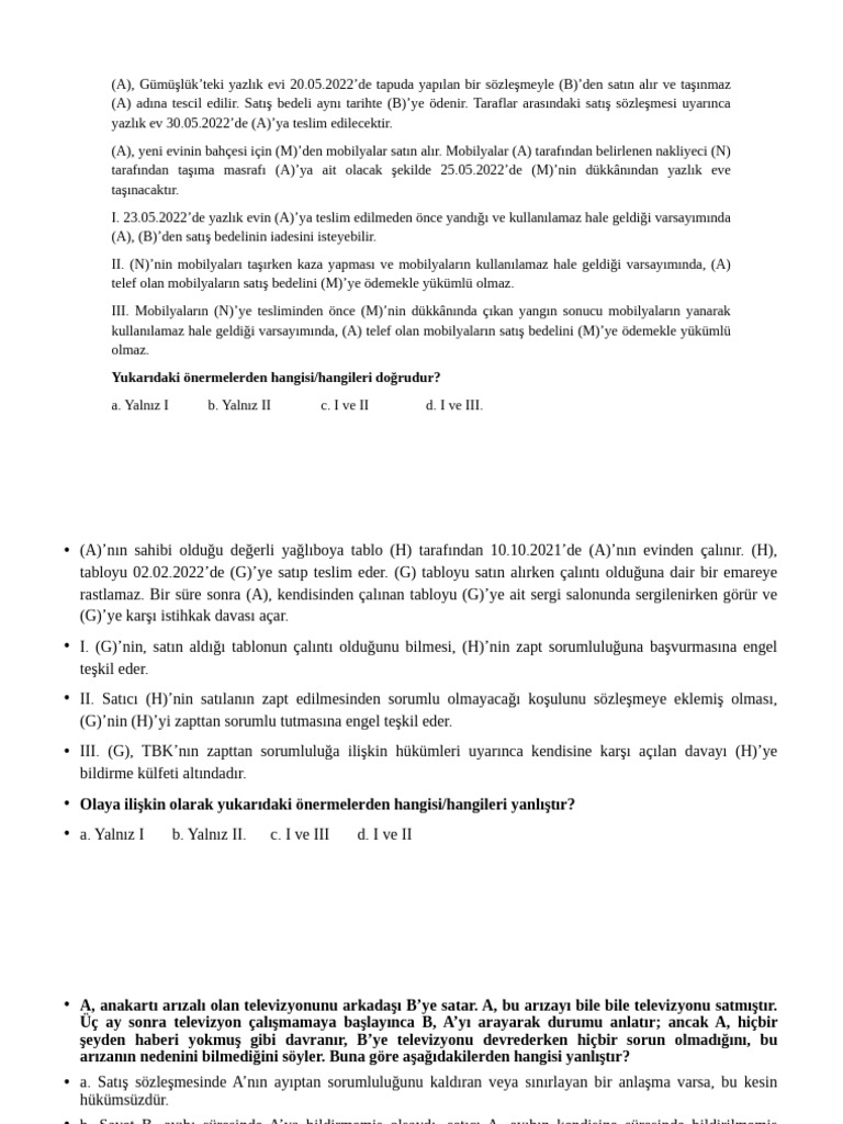 Olay Soruları 2024 Vize | PDF