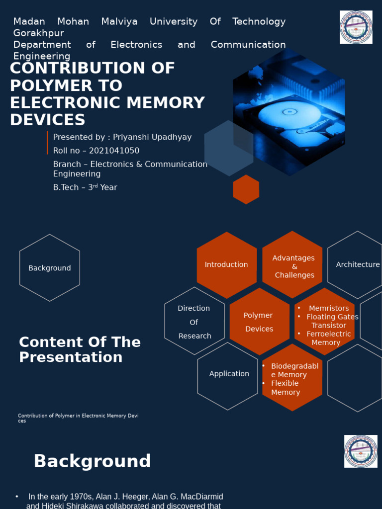 Contribution of Polymer To Electronic Memory Devices | PDF | Field ...