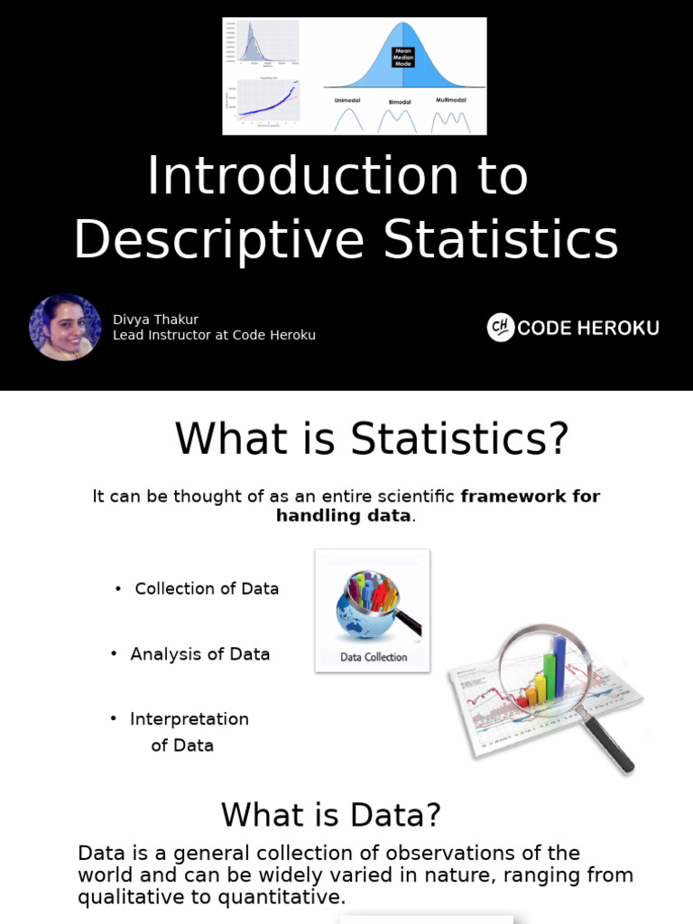 Introduction To Statistics | PDF