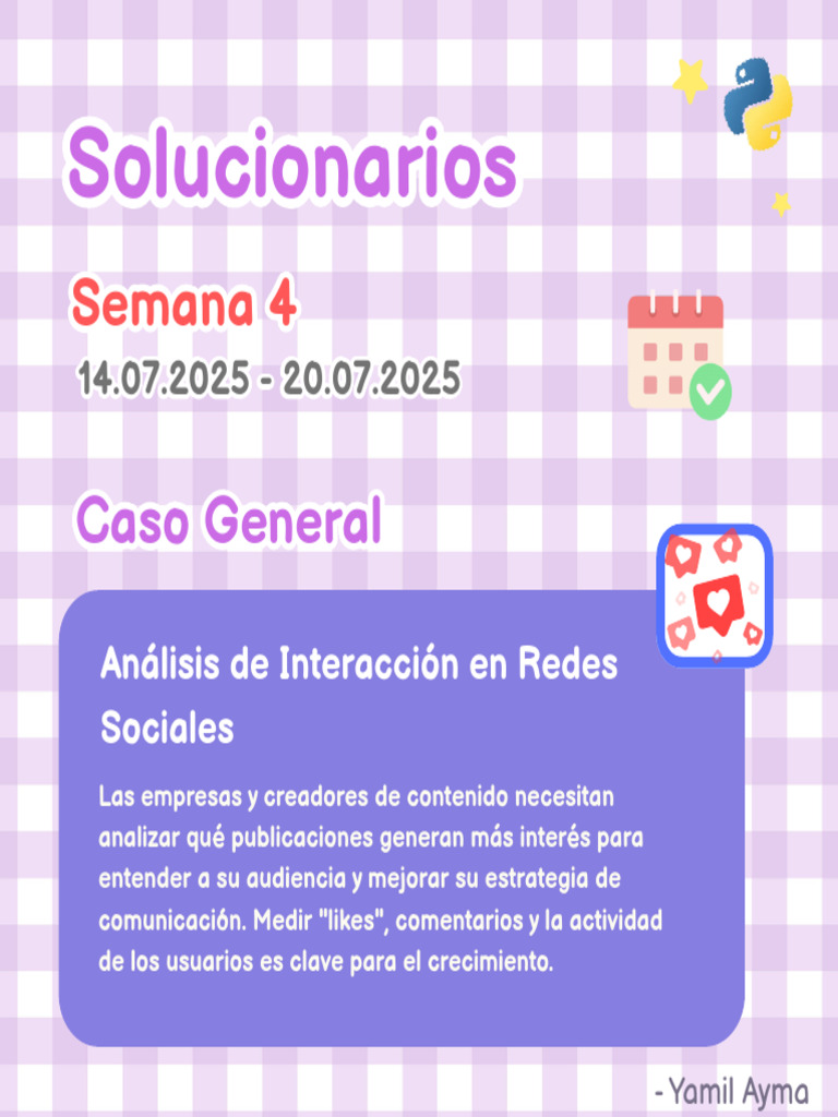 Solucionarios de Ejercicios de Python - Semana 4 - Comunidad Python - PES-004 | PDF