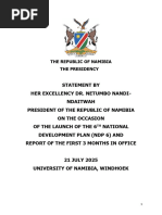NDP6 Booklet | PDF | Infrastructure | Namibia