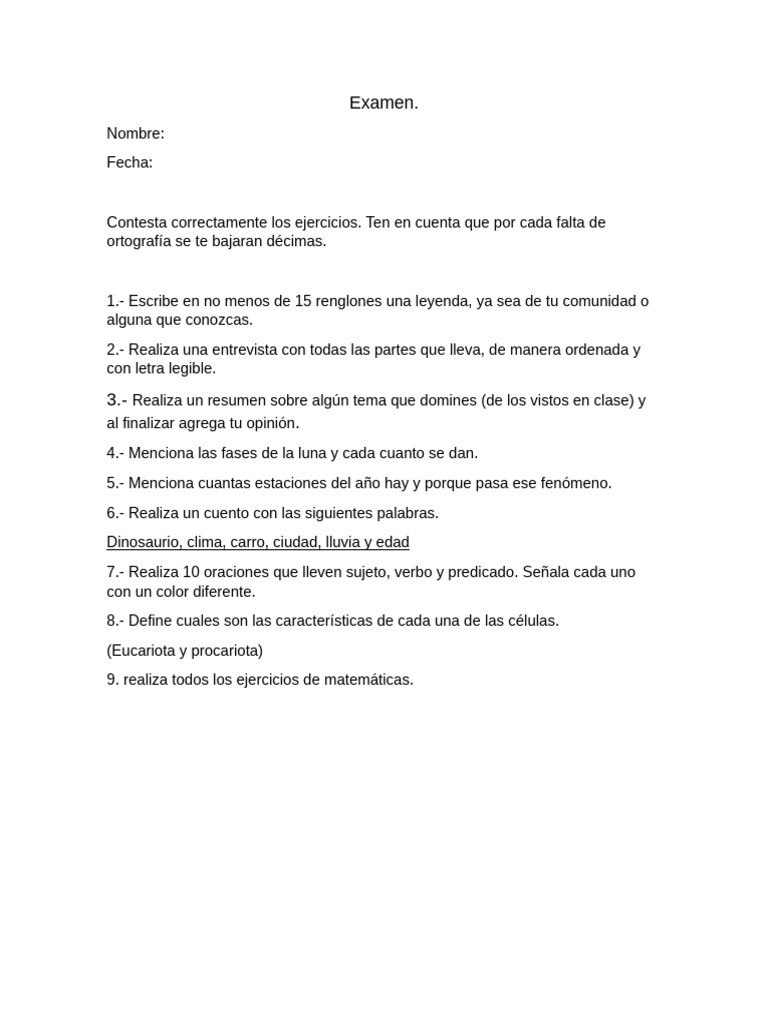 Examen | PDF