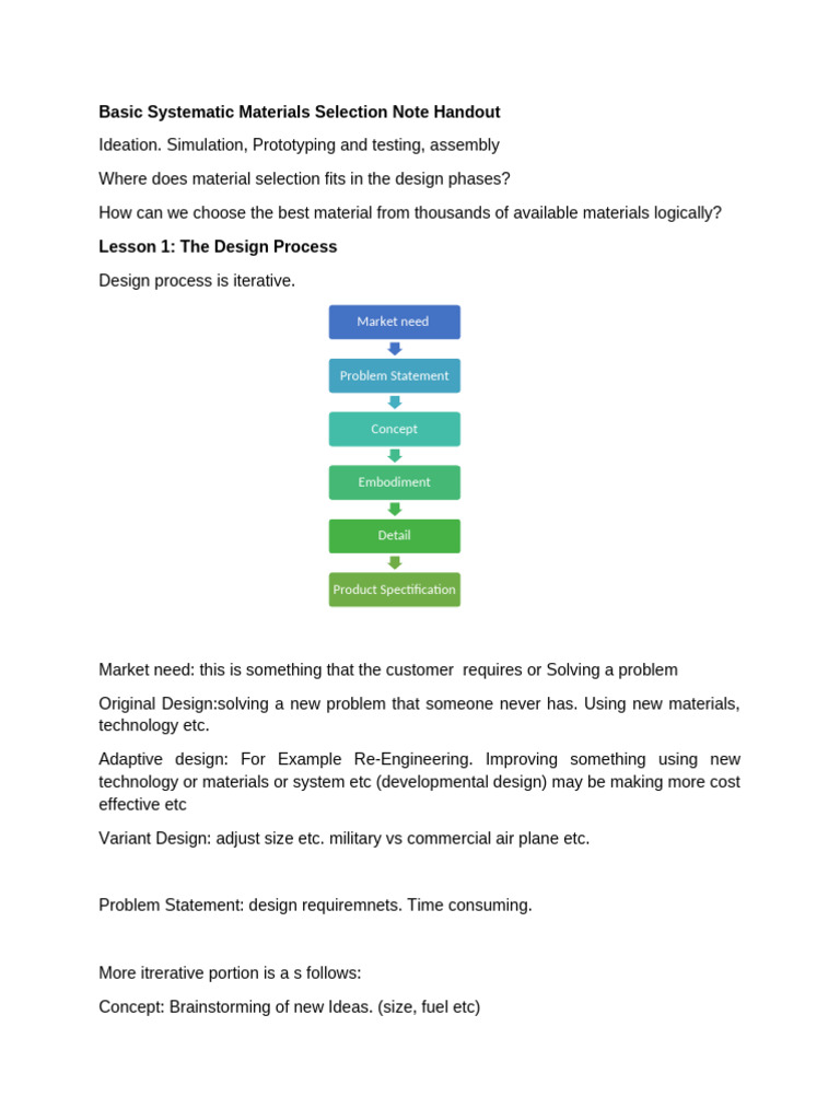 EduPack Material Selection Methodology | PDF | Equations | Mathematical ...
