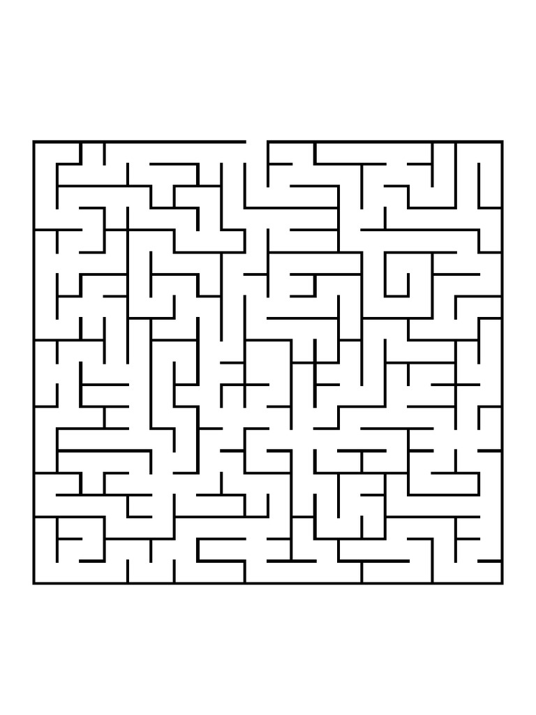 20 by 20 Orthogonal Maze | PDF