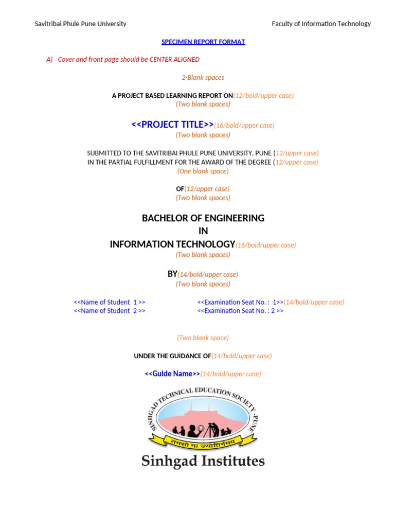 Project Report Format for IT Degree | PDF | Use Case | Software