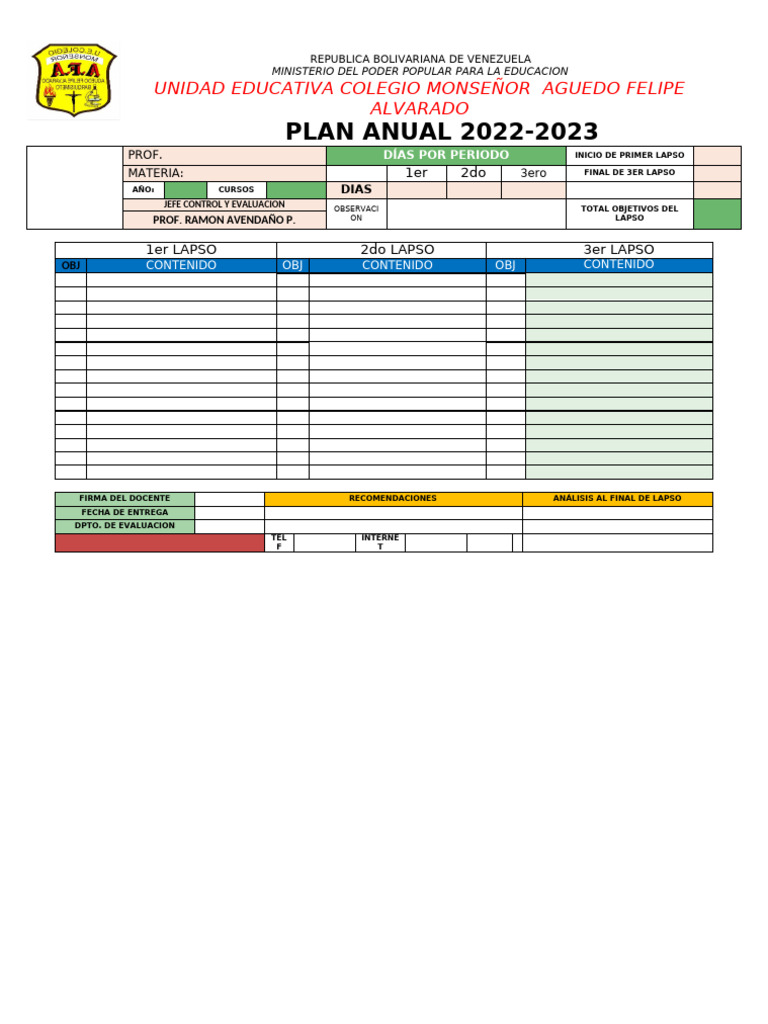 Plan Anual | PDF