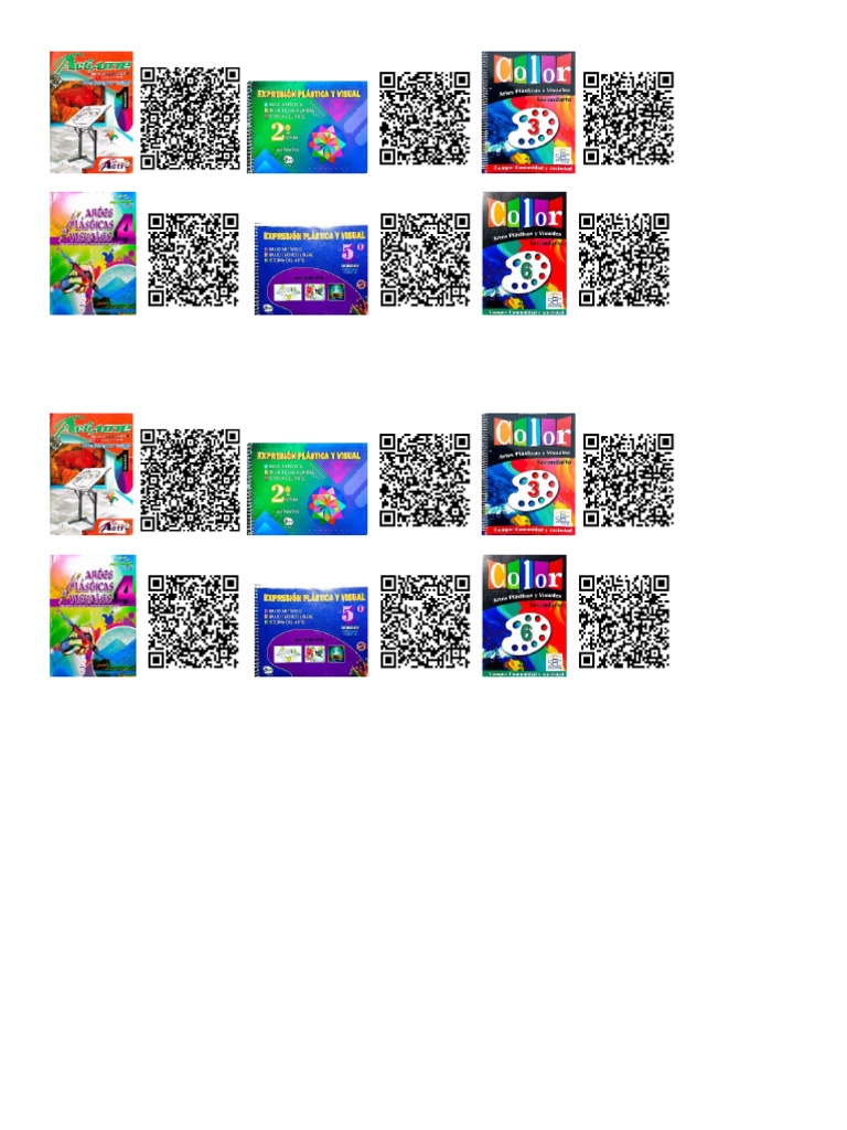 QR de Libros 1ro A 6to | PDF