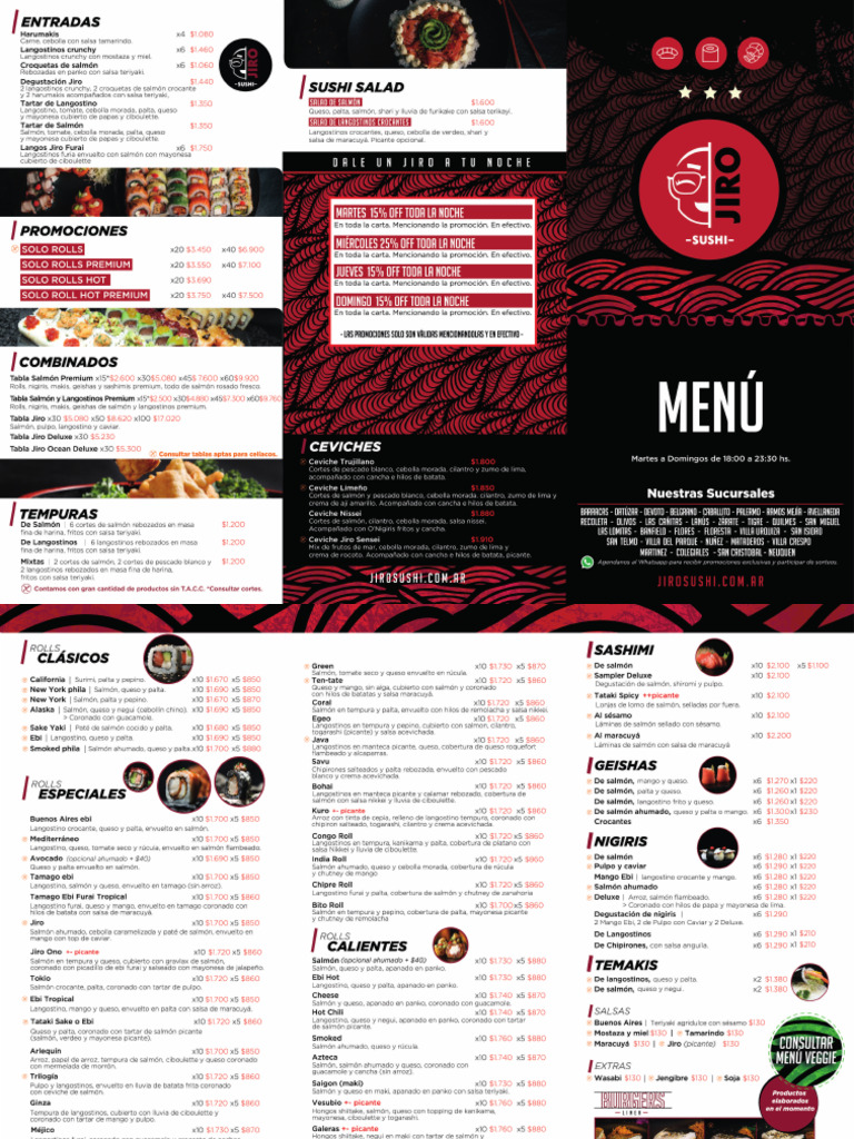 Menu Jiro Sushi | PDF