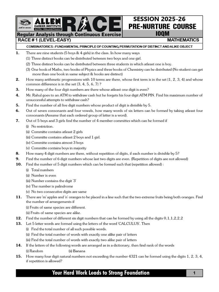 2025 IOQM Combinatorics Race | PDF | Triangle | Line (Geometry)