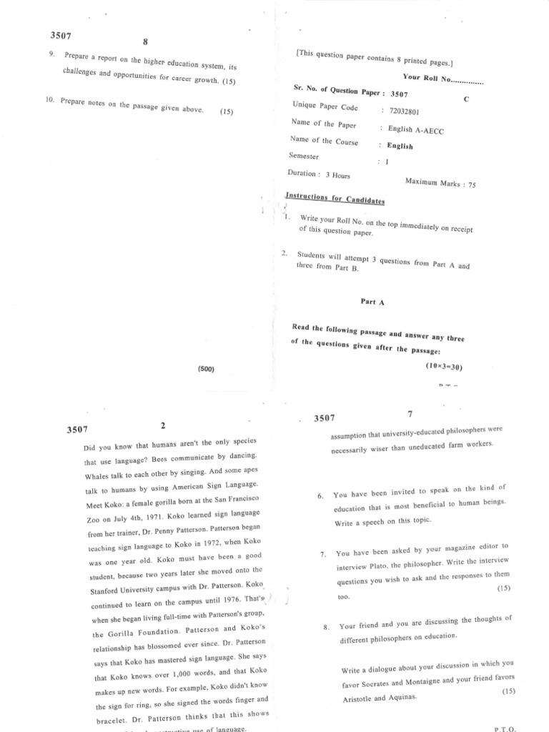 AECC - English English A Sem NJXcPOH | PDF | Pedagogy | Liberal Arts Education