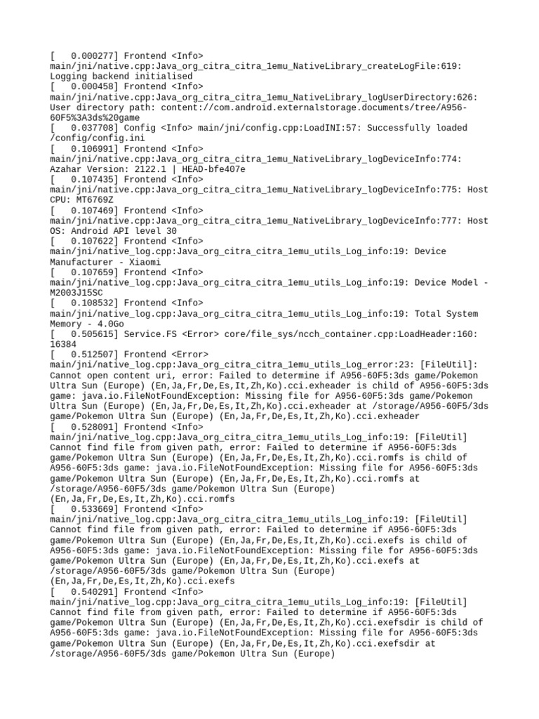 Azahar Log | PDF | Computer Architecture | Computer Engineering