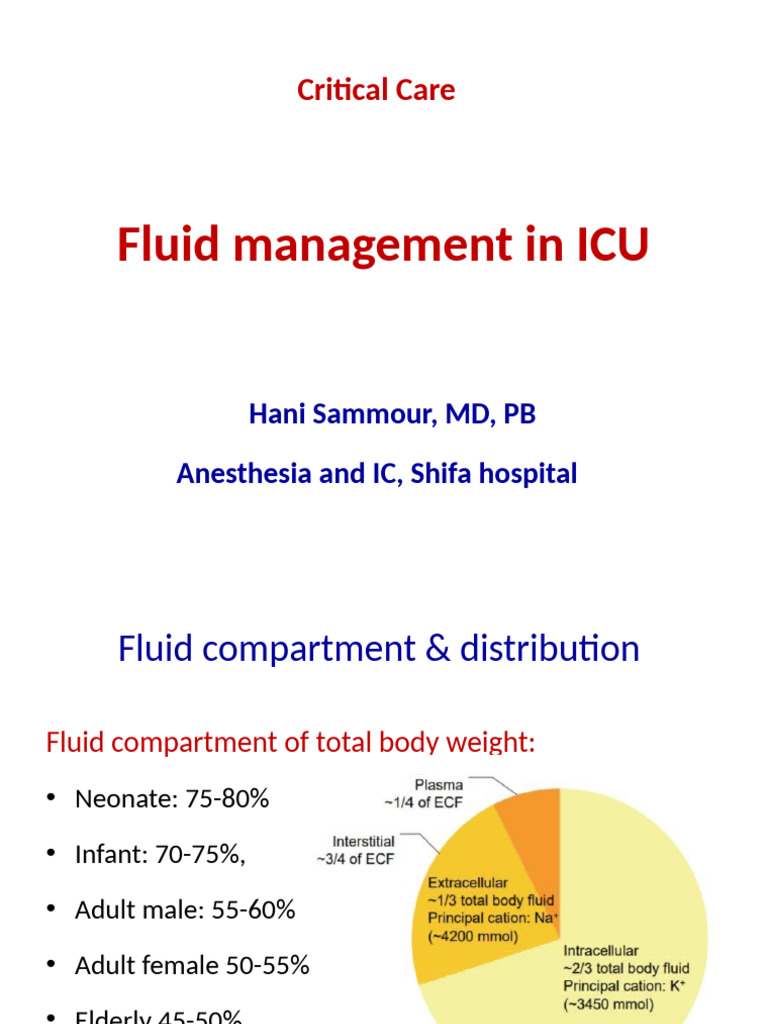 ICU Fluid Management Strategies | PDF | Saline (Medicine) | Medical ...