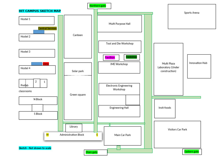HIT Campus Sketch Map | PDF