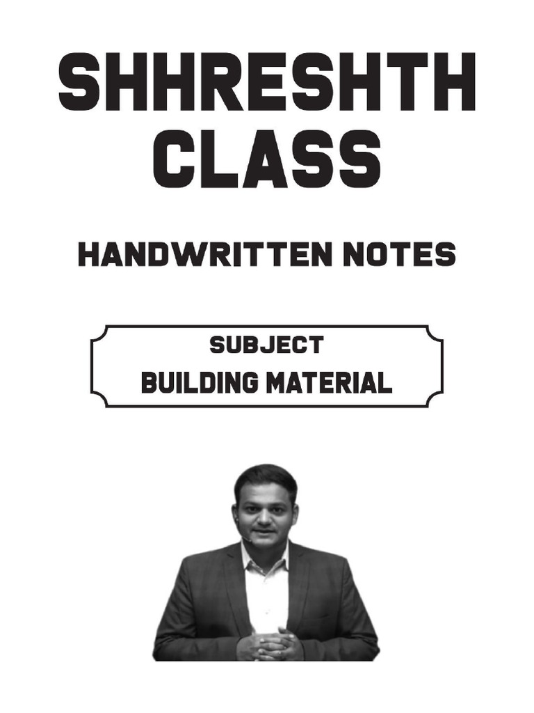 Building Material Notes-1 | PDF