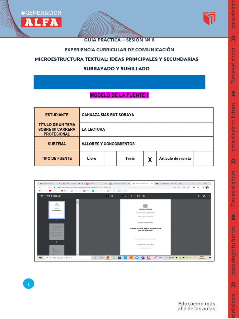 Formato para La Matriz de Información Relevante | PDF | Comunicación ...