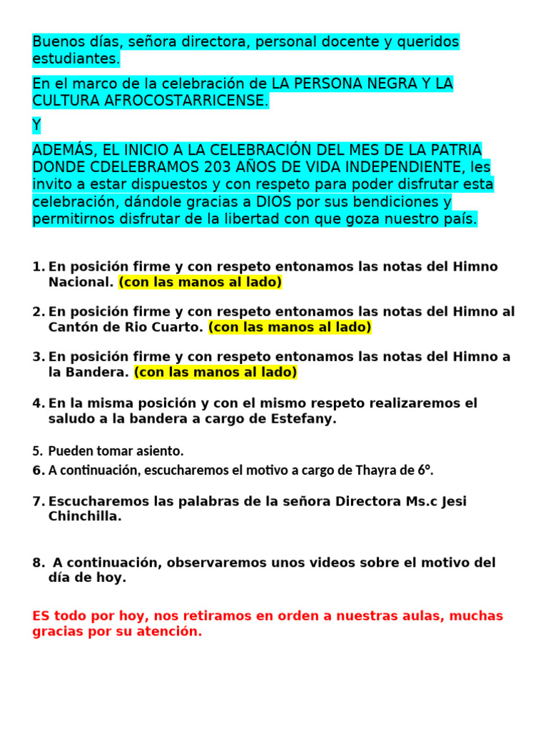 Agenda 31 de Agosto | PDF