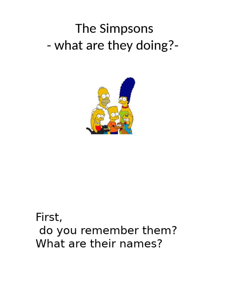What Are The Simpsons Doing - 70983 | PDF