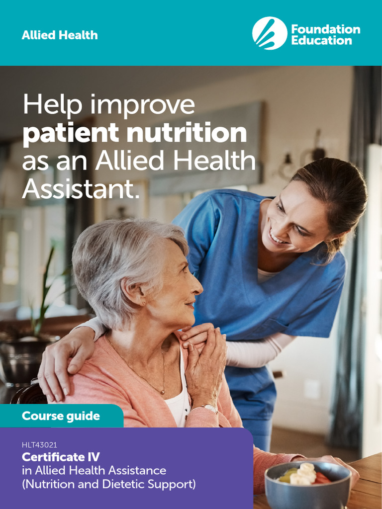 Certificate IV in Allied Health Assistance | PDF | Dietitian