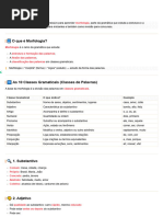 Resumo de Classes Gramaticais - para Imprimir | PDF