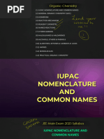 IUPAC Nomenclature ISC Class11 Summary | PDF