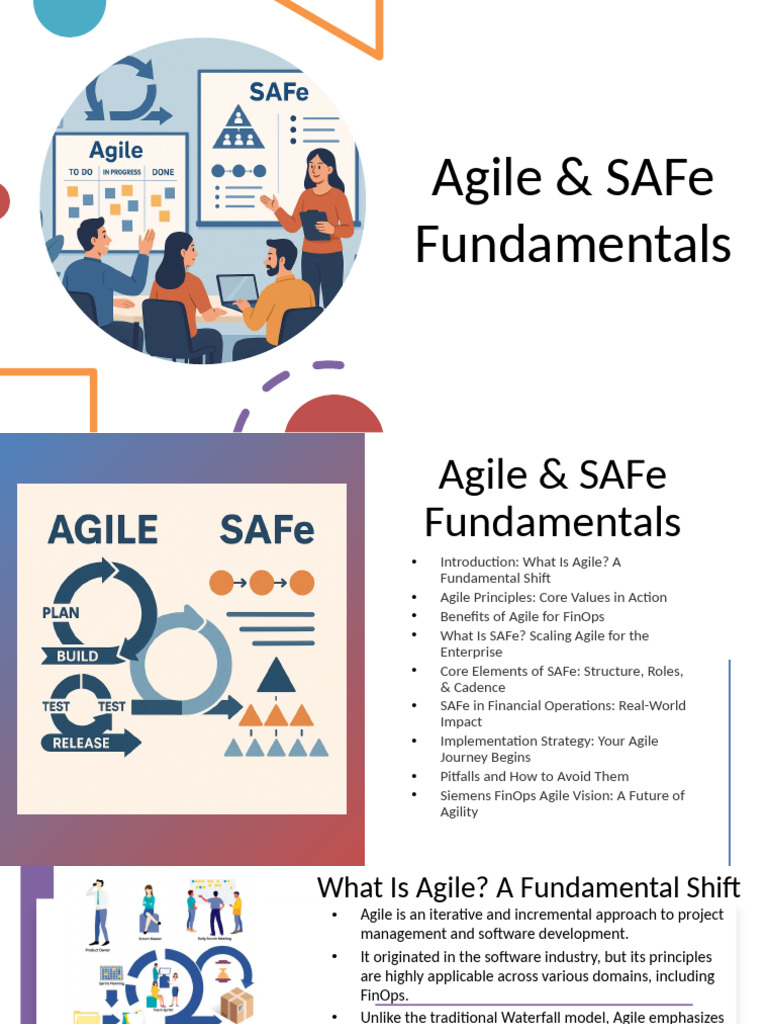 Agile Fundamentals & SAFe | PDF | Agile Software Development | Business