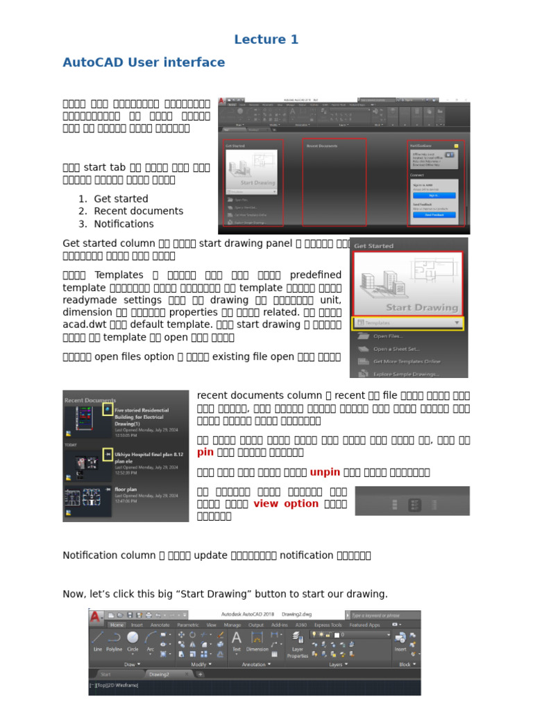 Autocad Lecture Pdf