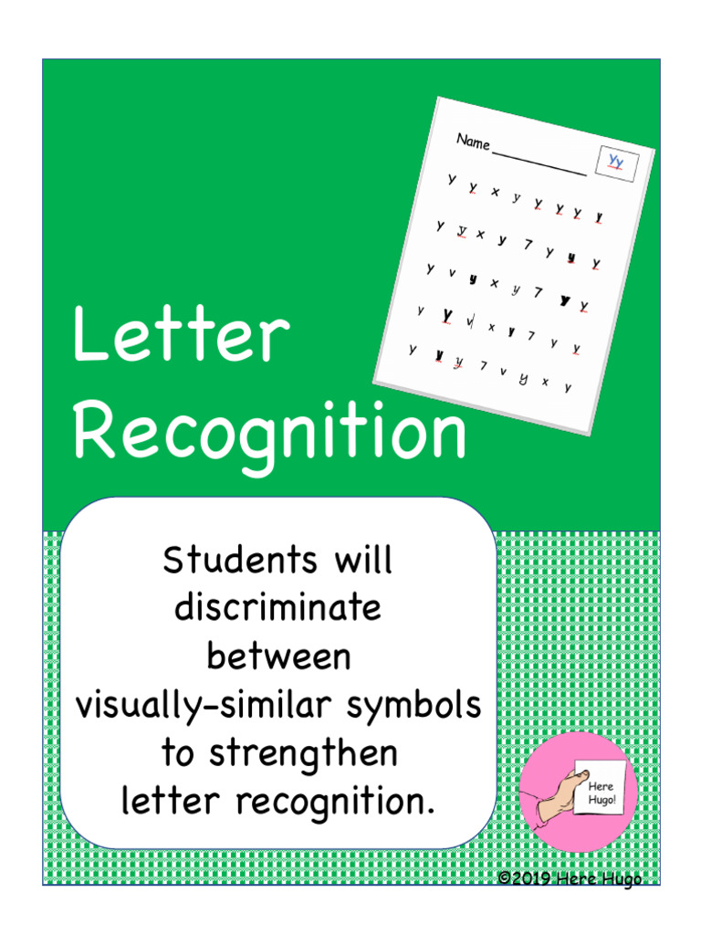 Letter Recognition: Students Will Discriminate Between Visually-Similar ...