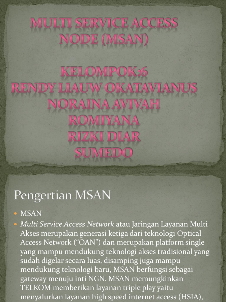 Multi Service Access Node | PDF