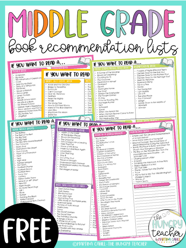 Book Recommendations For Middle Grades | PDF