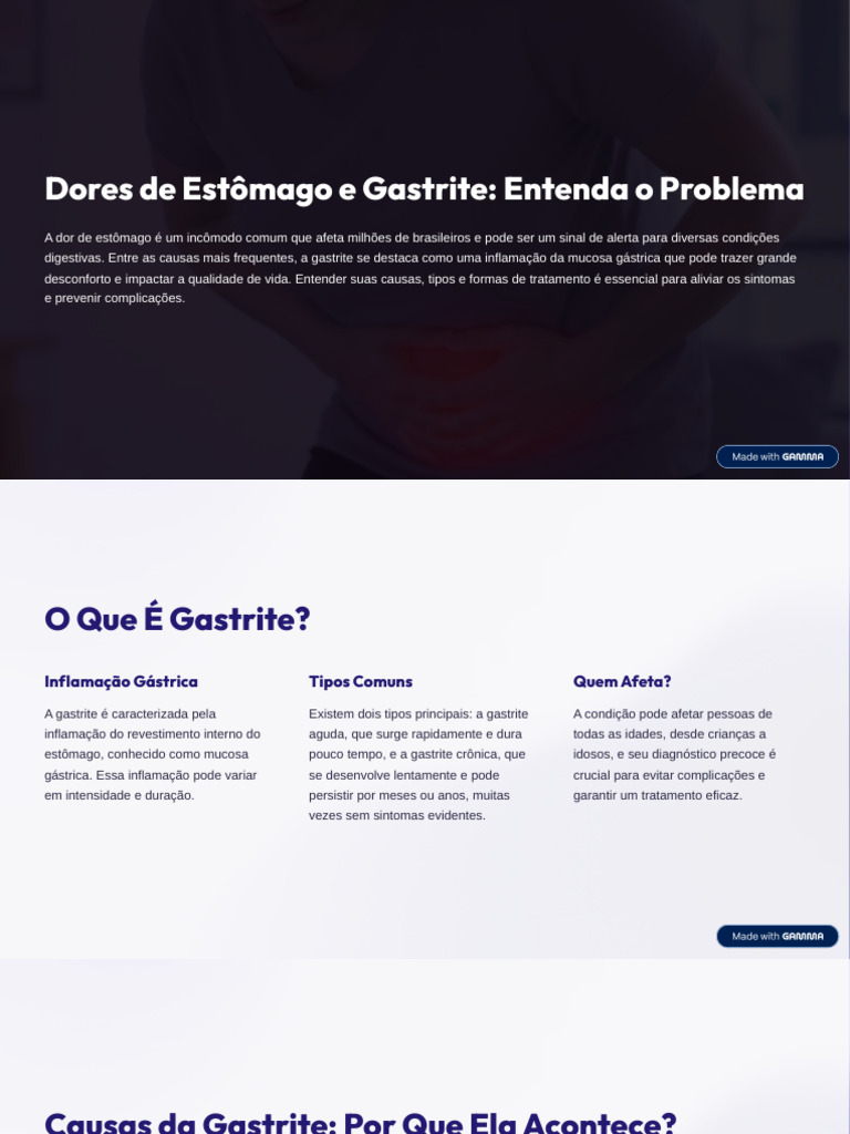 Gastrite Nervosa: Causas e Tratamentos | PDF | Remédio | Doenças e ...