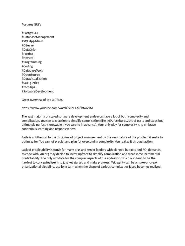 Postgres GUI's | PDF