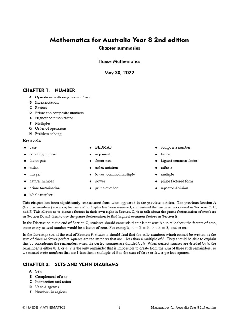 Year 8 Mathematics Overview | PDF | Triangle | Circle