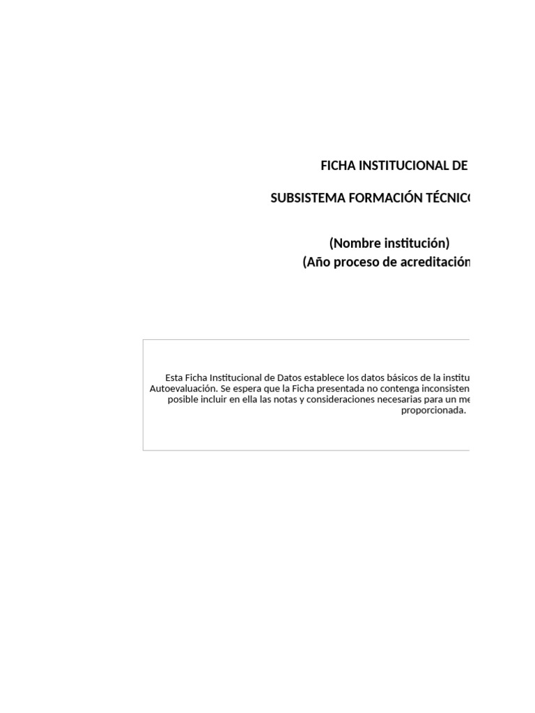 Ficha de Subsistema Técnico Profesional | PDF | Titulo academico