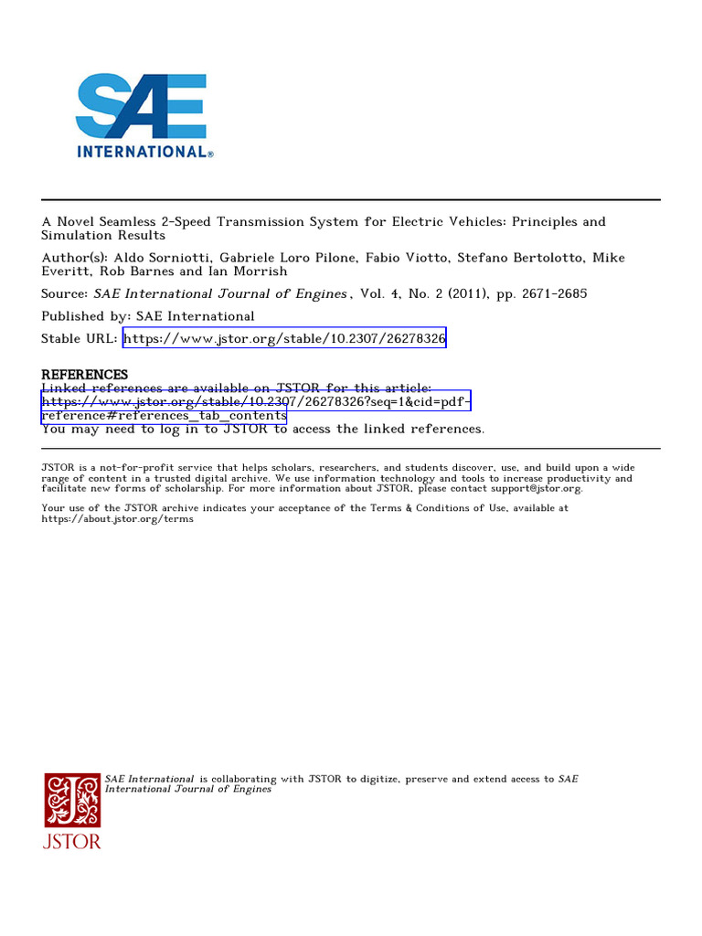 Seamless 2-Speed Transmission for EVs | PDF | Clutch | Gear