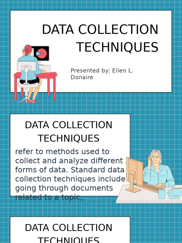Data Collection & Analysis Educational Presentation in Pink and Blue Lined Style | PDF | Data ...