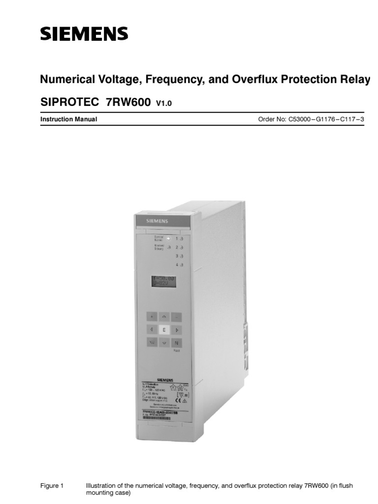 7RW600 V1 Manual | PDF