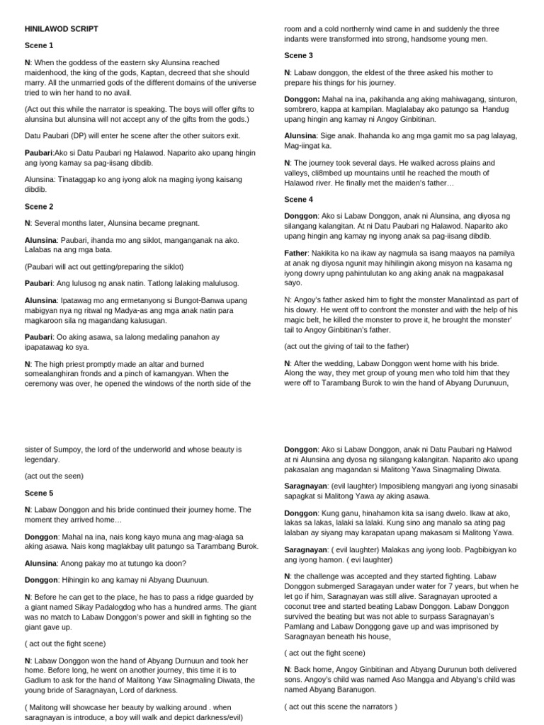 Labaw Donggon's Epic Marriages | PDF | Storytelling | Traditions
