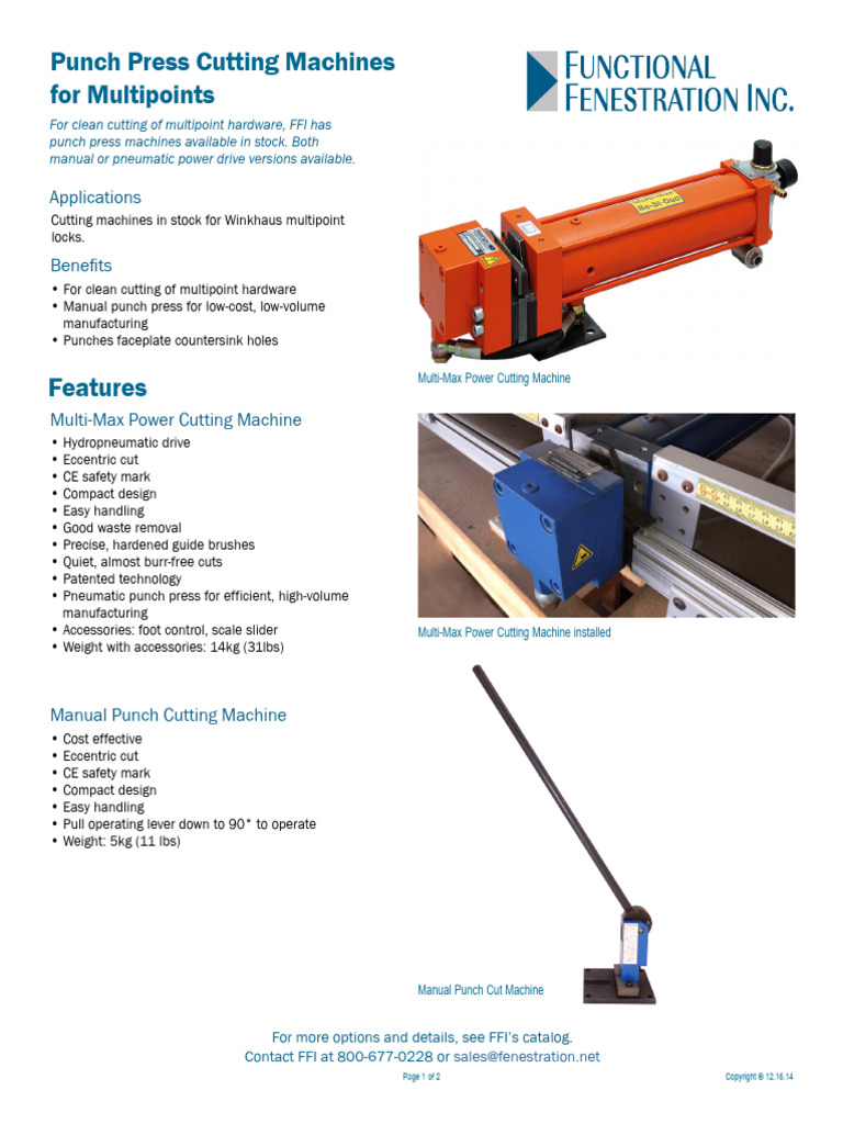 Punch Press | PDF | Tools | Equipment